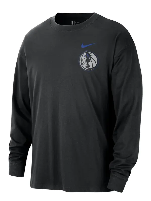 Nike Dallas Mavericks Essential City Edition Nba Long-sleeve T-shirt - Black
