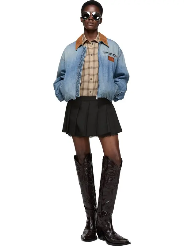 Acne Studios Mini Pleated Skirt - Black