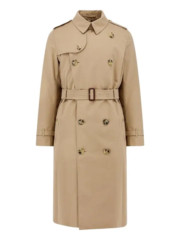 Burberry The Kensington Cotton Trench - Beige