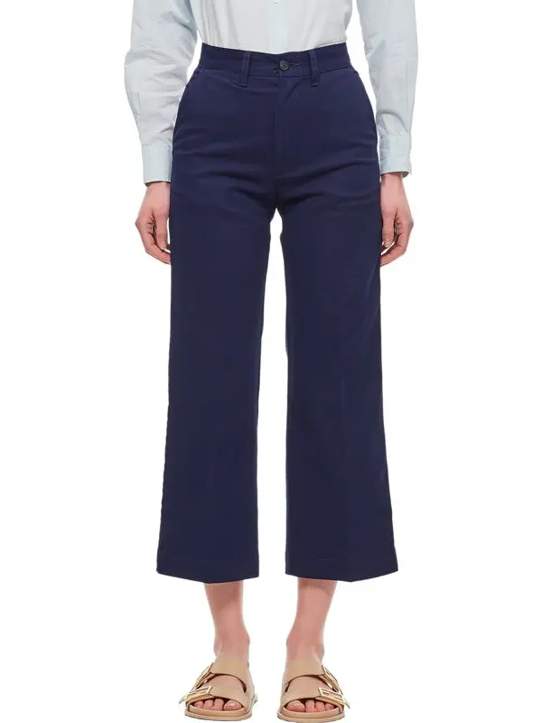 Polo Ralph Lauren Wide-leg Chino Trousers - Blue