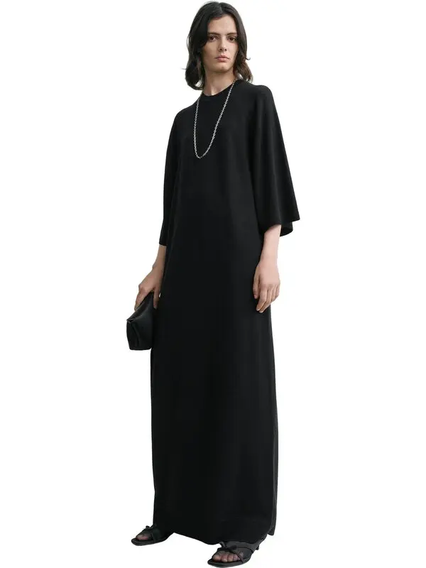TOTEME Merino Knit Maxi Dress - Black