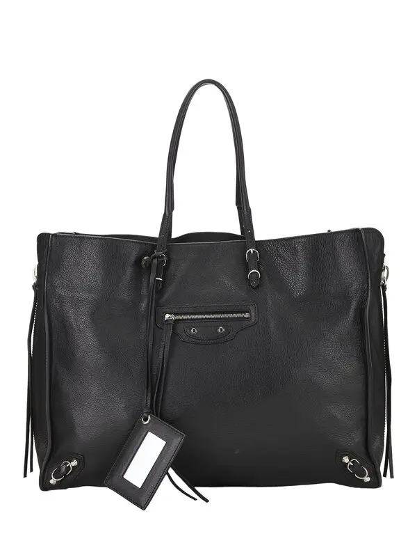 Balenciaga Papier A4 Zip Around Tote - Black
