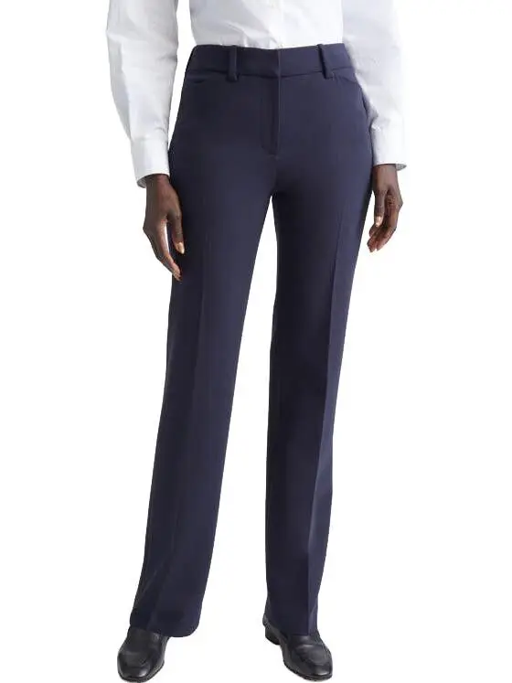 Lafayette 148 New York Reade Straight-leg Trousers - Ink