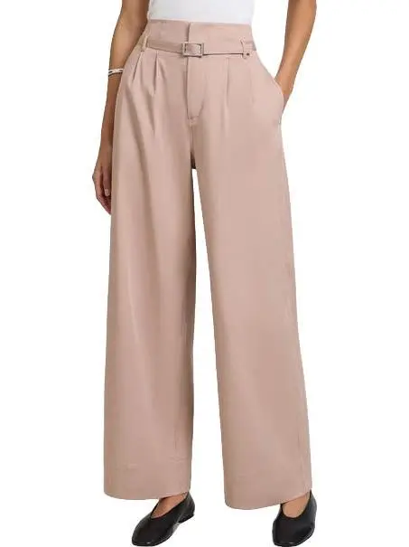 Onia Lyocell Paperbag Trouser - Warm Taupe