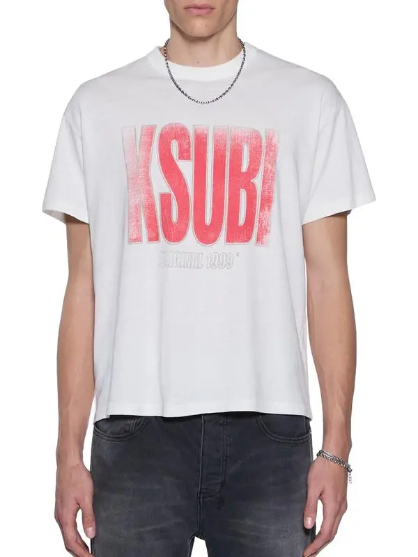 Ksubi Panthera Sid Oversize Hemp & Cotton Graphic T-shirt - Off White