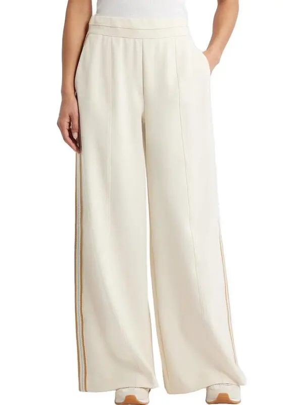Wit & Wisdom Skyrise Pintuck Palazzo Pants - Ecru