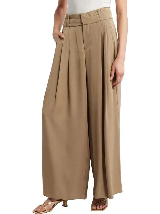 Wit & Wisdom Skyrise Triple Pleat Palazzo Pants - Cinder