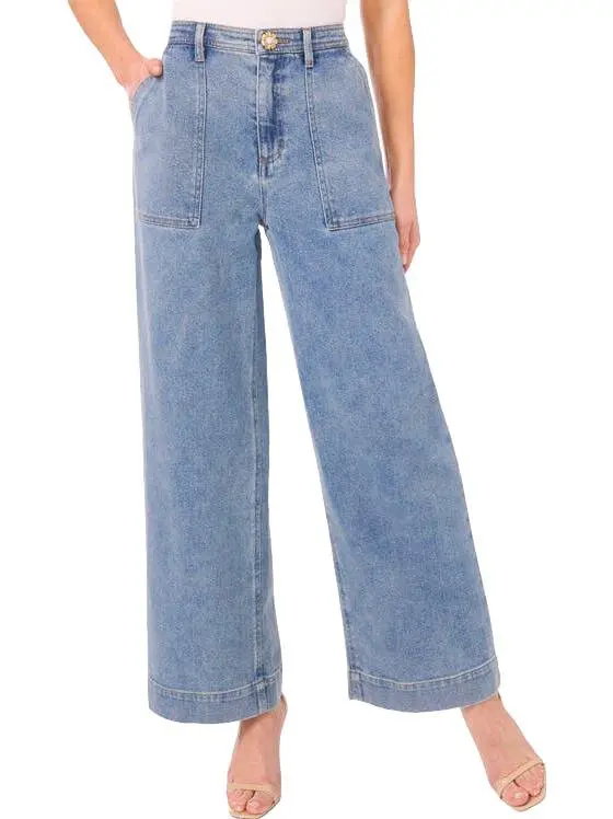 CECE DUPRAZ Wide Leg Jeans - Indigo Wash