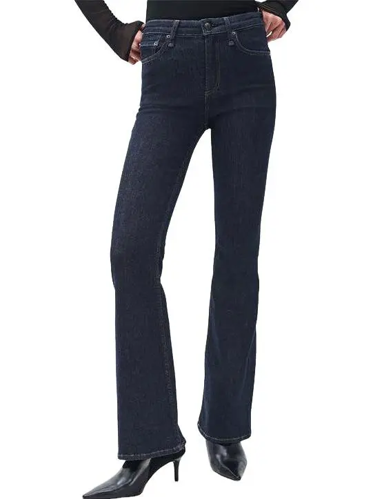 Rag & Bone Dahlia Epic High-waist Flare Leg Jeans - Rinse