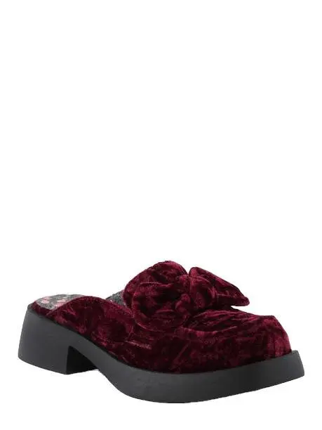 Bc Footwear Bow Mules - Burgundy