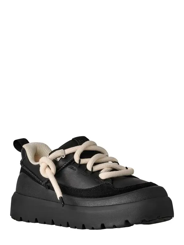 UGG Heritage Utility Leather Sneakers - Black/black