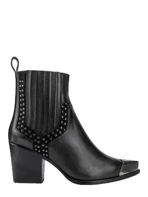 DANTE Leather Ankle Boots - Black