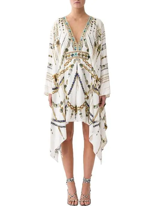 Camilla Short Kaftan With Waist Tab - Chain Gang
