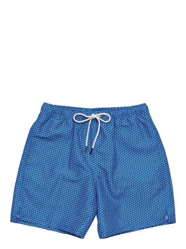 SNAPPER ROCK 4 Way Stretch Swim Short - Geo Grid