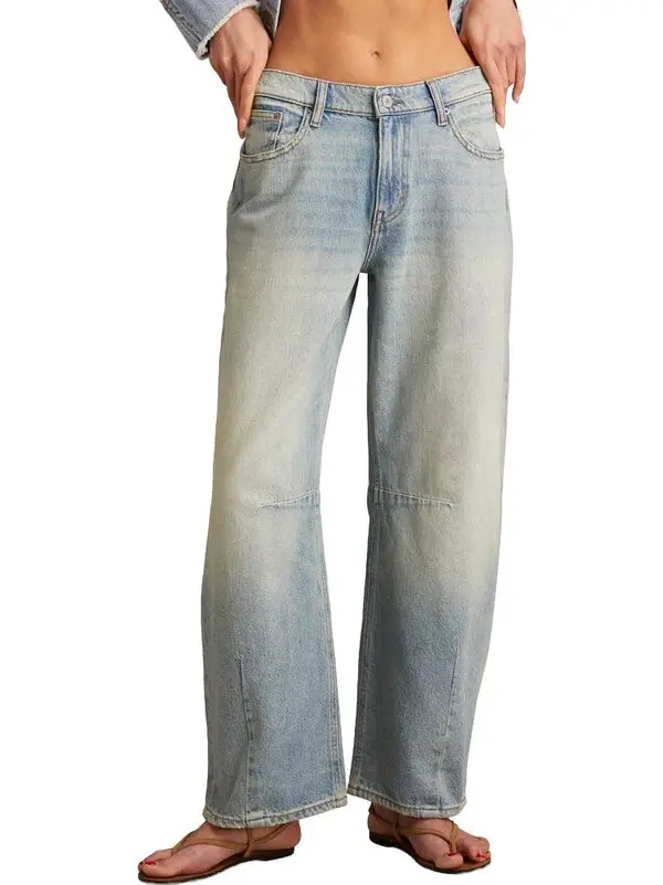 Lucky Brand Barrel Wide Leg Jeans - Saddle Up Wash