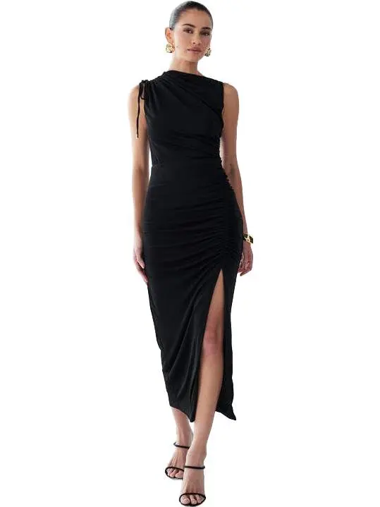 BWLDR Eternity Fit And Flare Maxi Dress - Black