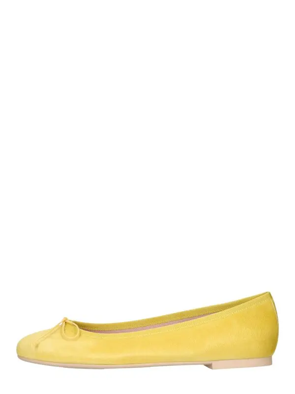 Pretty Ballerinas Round Toe Ballet Flat - Yellow
