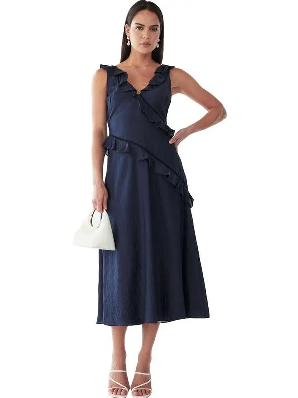 BWLDR Fallon Maxi Dress - Navy Blue