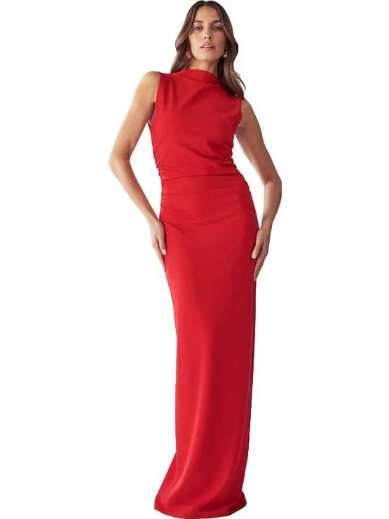 BWLDR Lana Maxi Dress - Red