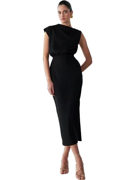 BWLDR Alias Midi Dress - Black
