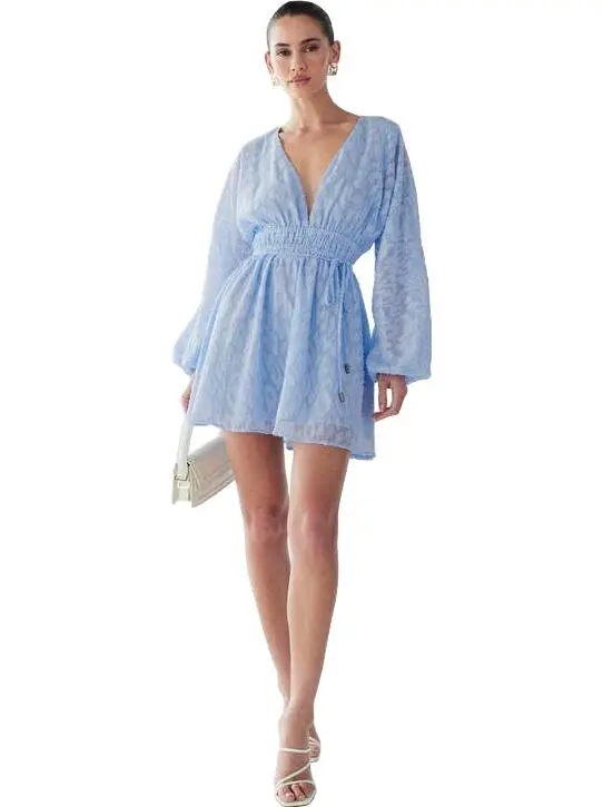 BWLDR Gracie Mini Dress - Pastel Blue