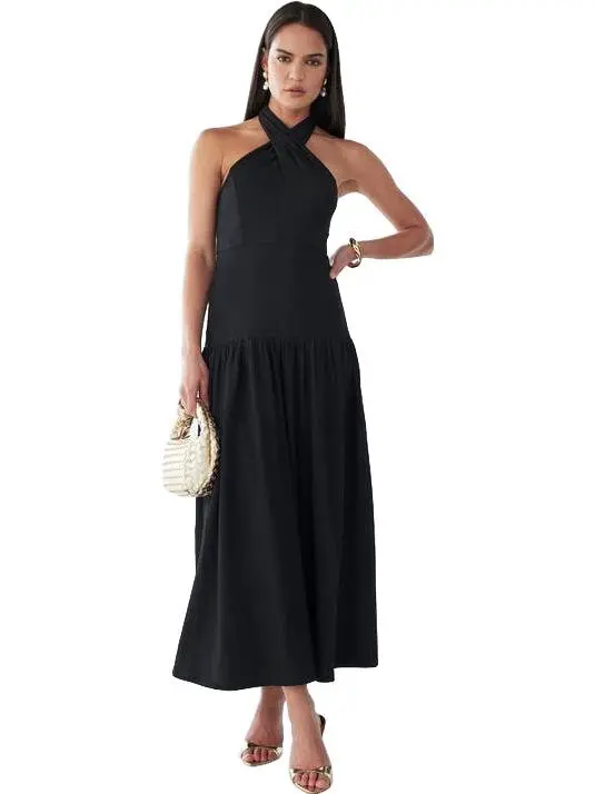 BWLDR Harvi Midi Dress - Black