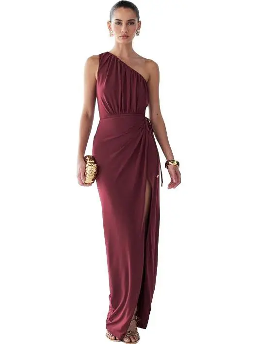 BWLDR Avenly Maxi Dress - Burgundy
