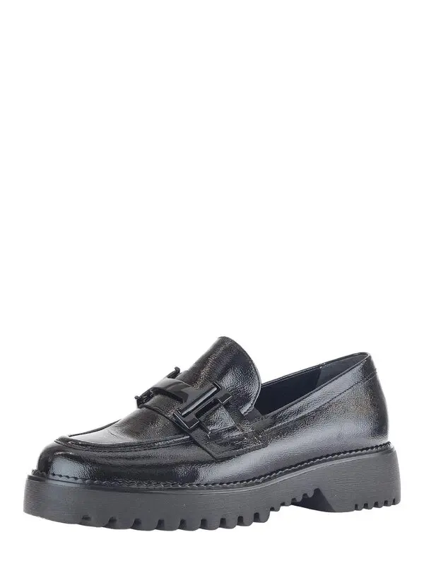 Gabor Lug-sole Loafer - Black