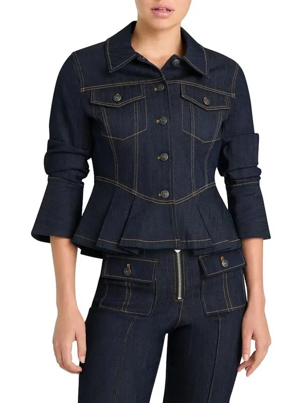 Cinq À Sept Seraphine Denim Jacket - Indigo