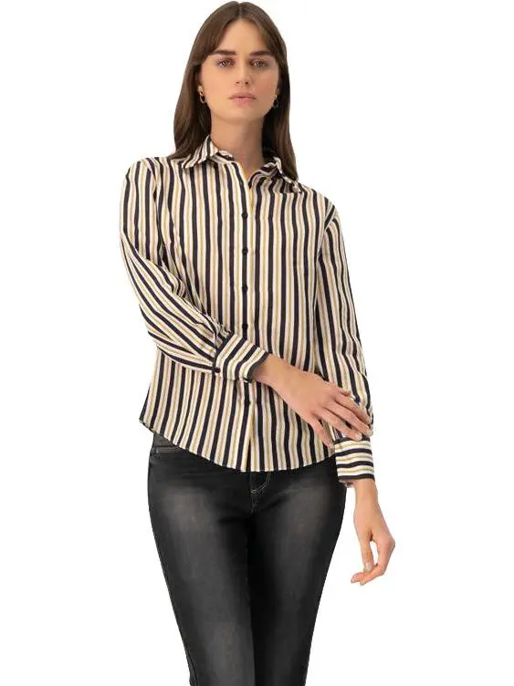 IVONNE Classic Shirt - Striped