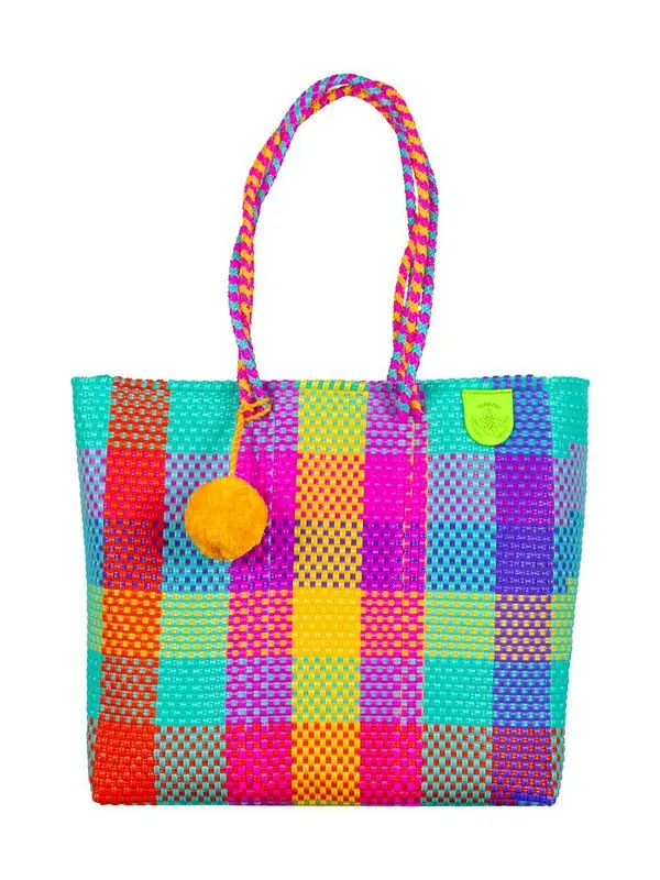 TIN MARIN Fiesta Woven Tote - Pink