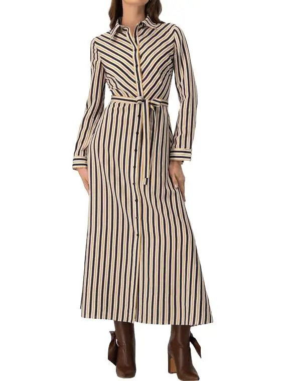 IVONNE Shirt Dress - Striped