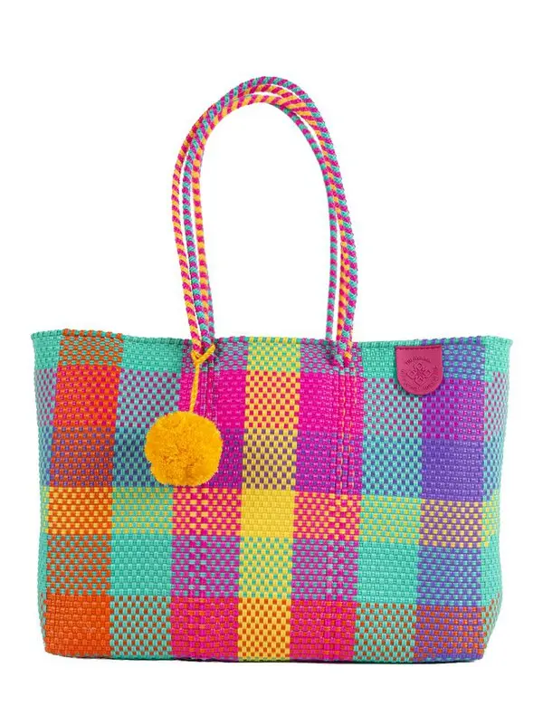 TIN MARIN Woven Super Tote - Pink