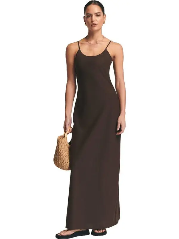 ST MRLO Myrtle Slip Dress - Chocolate