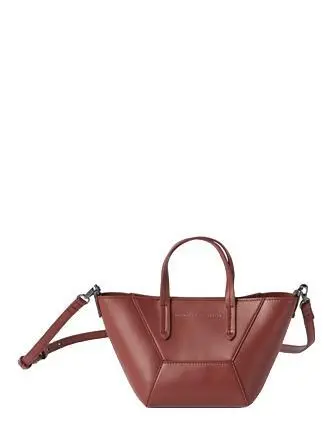 Brunello Cucinelli Calfskin Mini Bc Duo Bag - Red