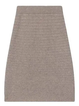 Gobi Cashmere Cashmere Sheath Skirt - Warm Grey