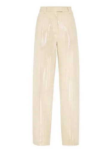 Brunello Cucinelli Chevron Trousers - Buff