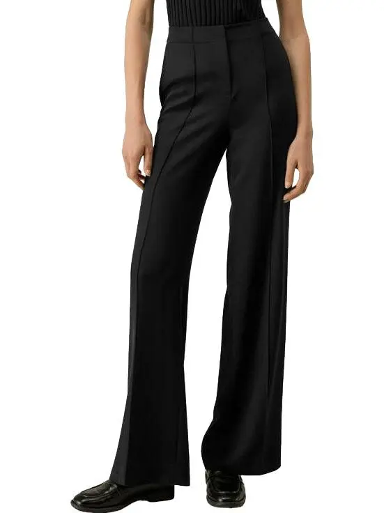 Lilysilk Minimalist Stretch Silk Crêpe Pant - Black