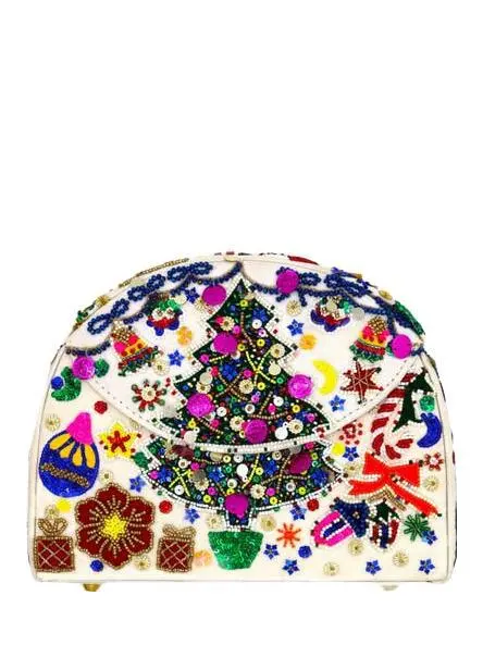 SIMITRI Holiday Half Moon Bag - White