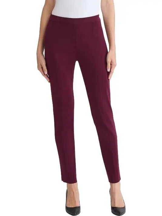 Ming Wang Straight-leg Knit Pants - Midnight Violet