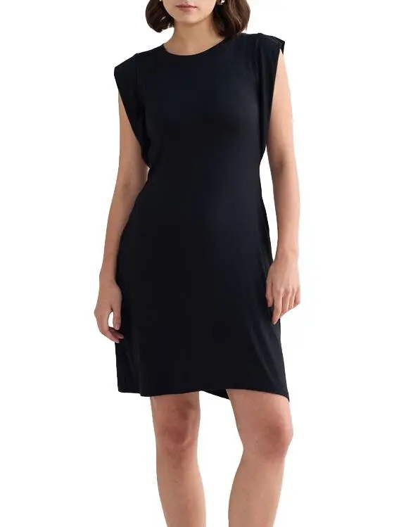 REISTOR Muscle Tee Short Dress - Black