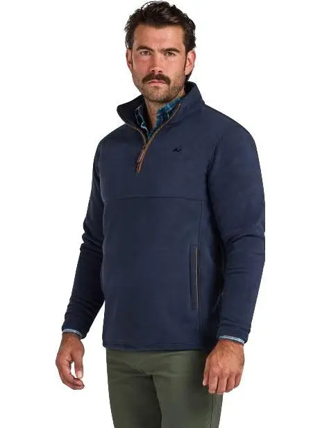 RAGING BULL Fleece Quarter Zip Sweatshirt - Navy