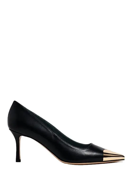 Marion Parke Ava Nappa Leather Pumps - Black