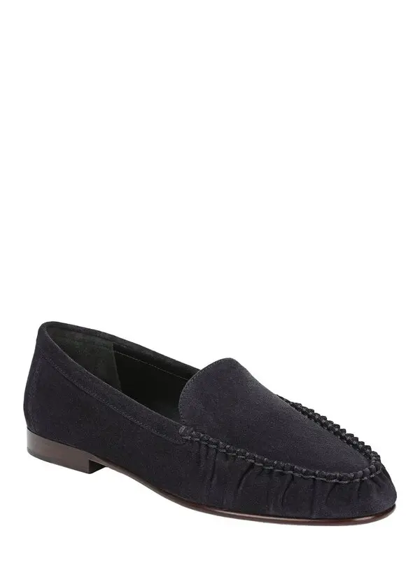 Veronica Beard Prilla Suede Loafer - Navy
