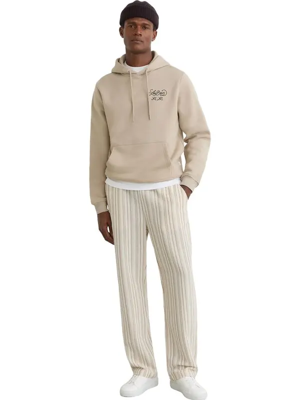 LES DEUX Houston Stripe Joggers - Ivory