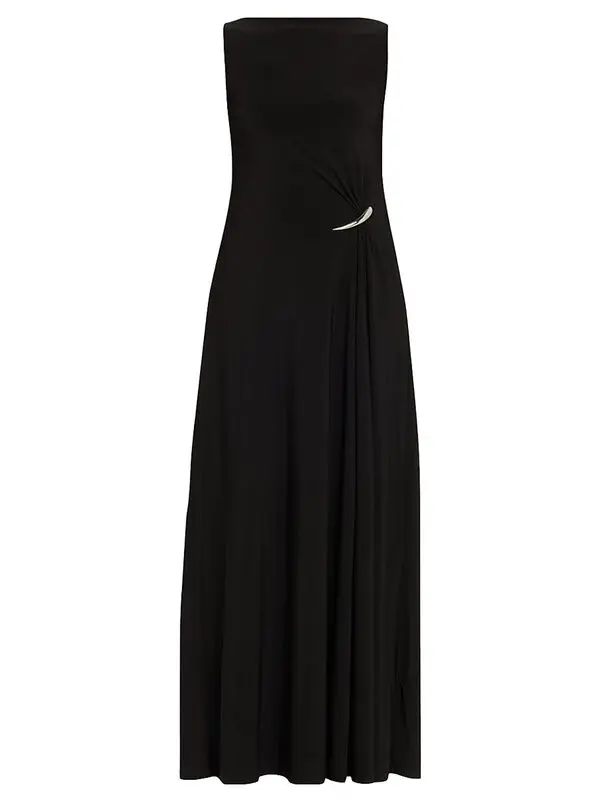 GRACE LING Strapless Maxi Dress With Claw Detail - Black