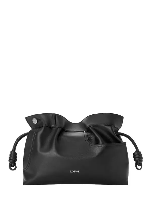Loewe Flamenco Panta Clutch Bag - Black