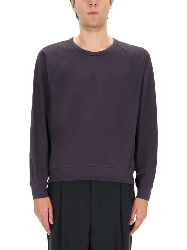 LEMAIRE Crewneck Cotton Sweatshirt - Grey