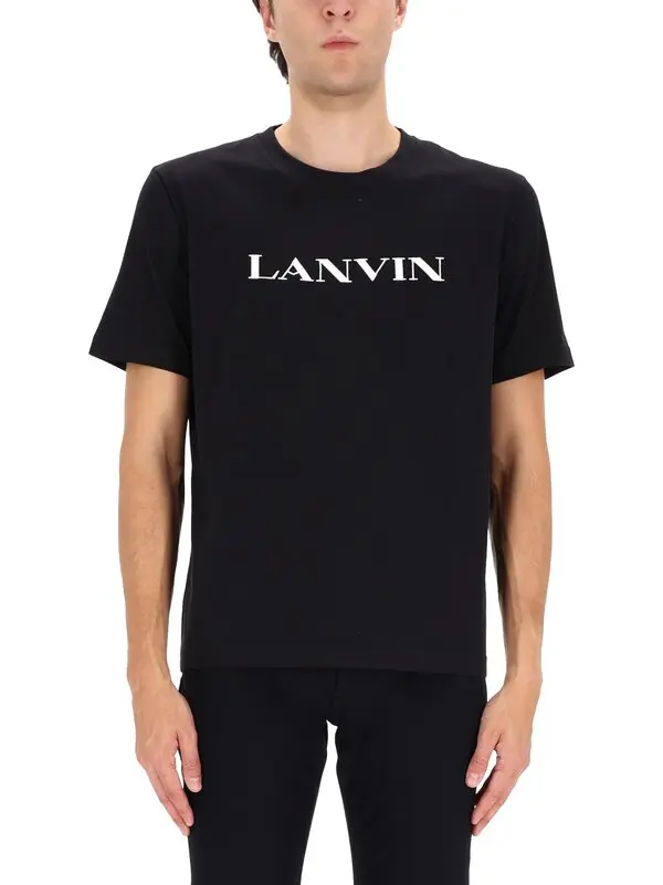 LANVIN T-shirt With Logo - Black