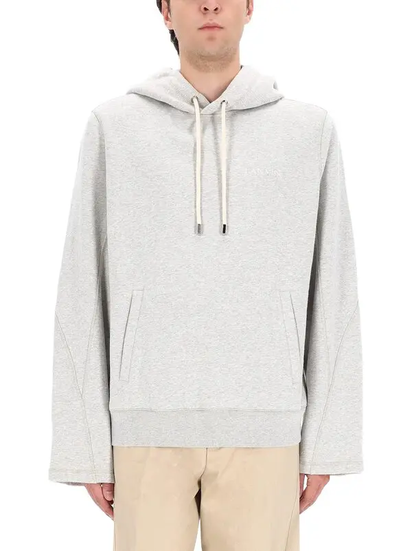 LANVIN Straight Fit Sweatshirt - Grey